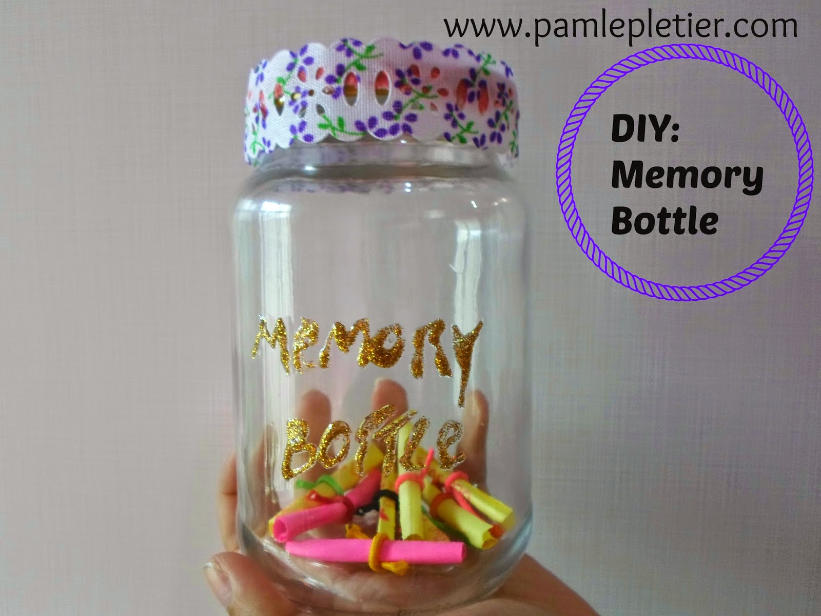 Pam Lepletier: DIY: Memory Bottle / Pote das Memórias