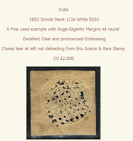 GANDHI STAMPS CLUB: Scinde Dawk stamps