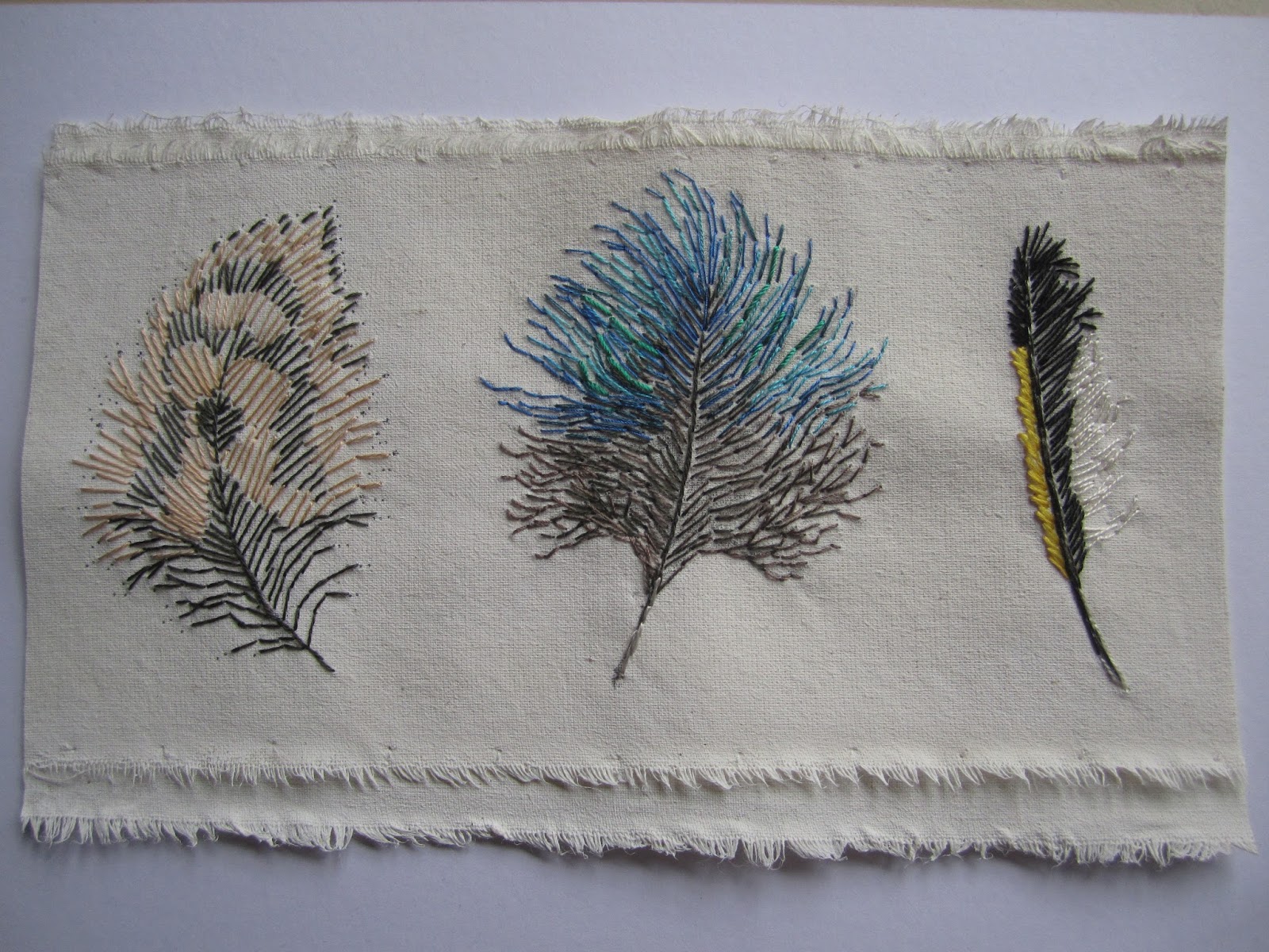 Louise Watson - Textile Artist: Feathers for Nature in Art.