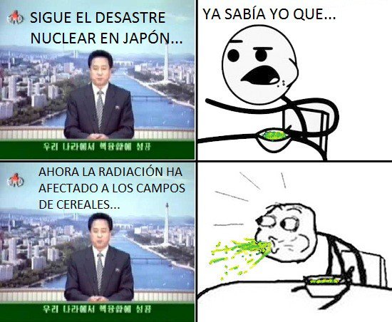 Núnca comas cereal radioactivo ~ Los memes