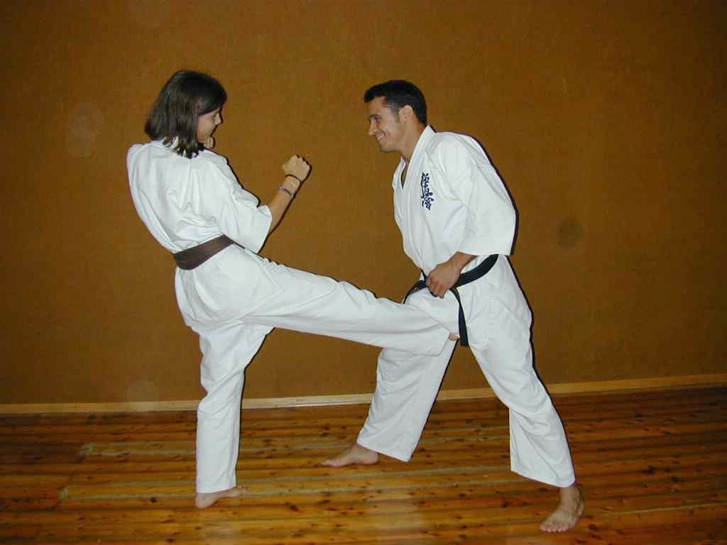 Kin Geri Tendangan Kemaluan Kyokushin Karate