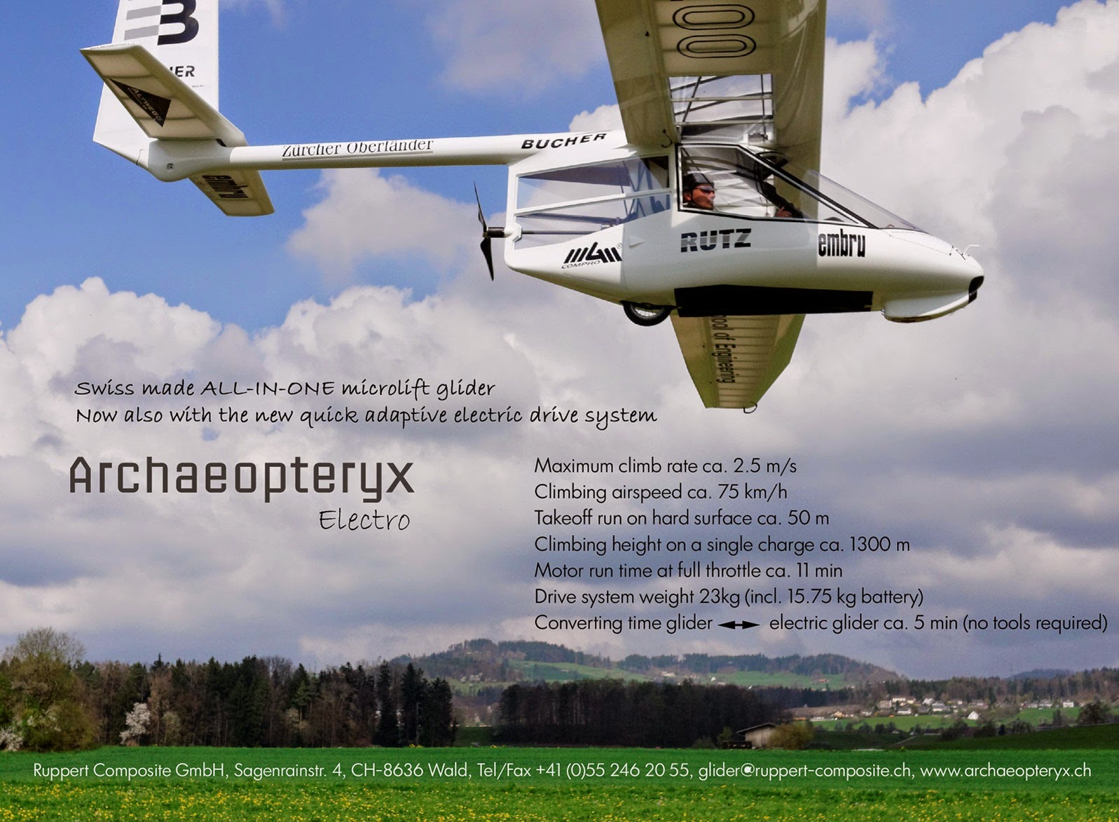 Planador Archaeopteryx - Glider foot launch - Devagar Se Vai Mais Longe