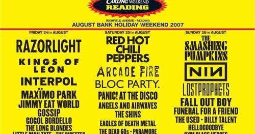 The Album Wall: Memories of Reading Festival 2007