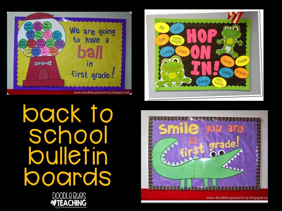 Doodle Bugs Teaching {first grade rocks!}: Back to School Bulletin ...