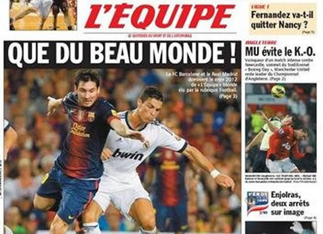 El FC Barcelona y el Real Madrid copan el once ideal de 2012 de "L ...