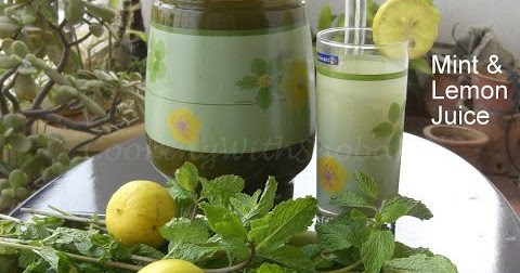 Cooking With Shobana : MINT & LEMON JUICE