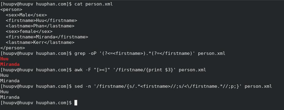Shell Script Parse Xml In Linux