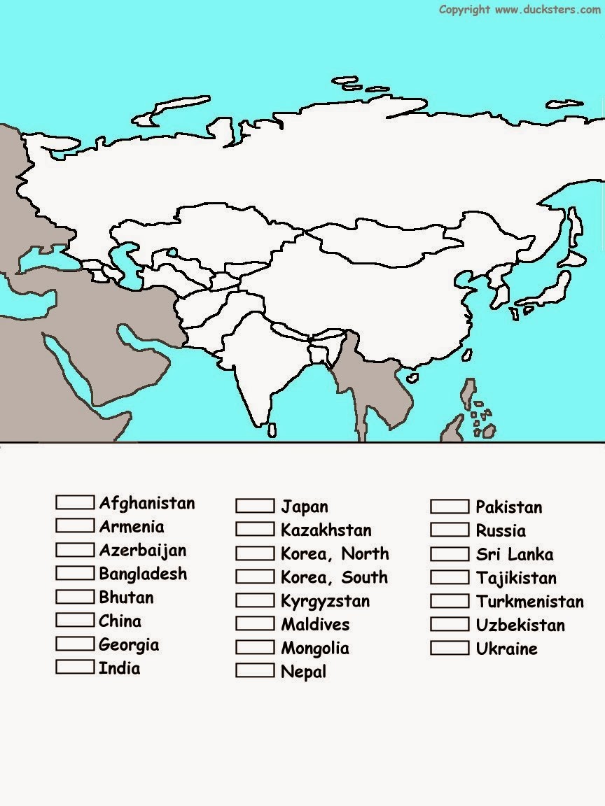 DSST: Discover Social Studies Then/Today/Tomorrow: Map from Memory: ASIA
