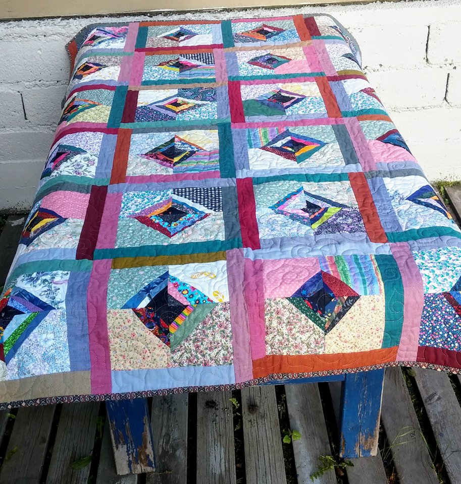 Den syende himmel: Tutorial for a scrappy block