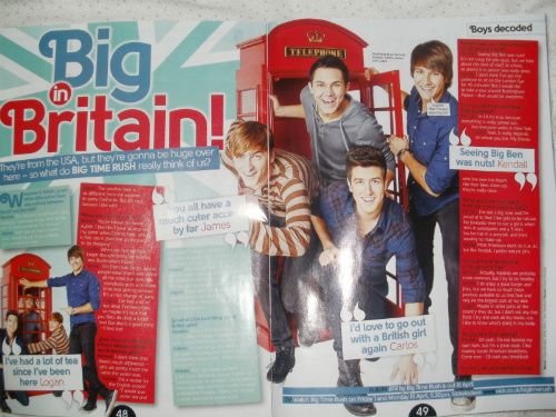 Big Time Rush: Big Time Rush en la revista "Top of the Pops"