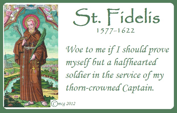 Catholic News World : Saint April 24 : St. Fidelis of Sigmaringen ...