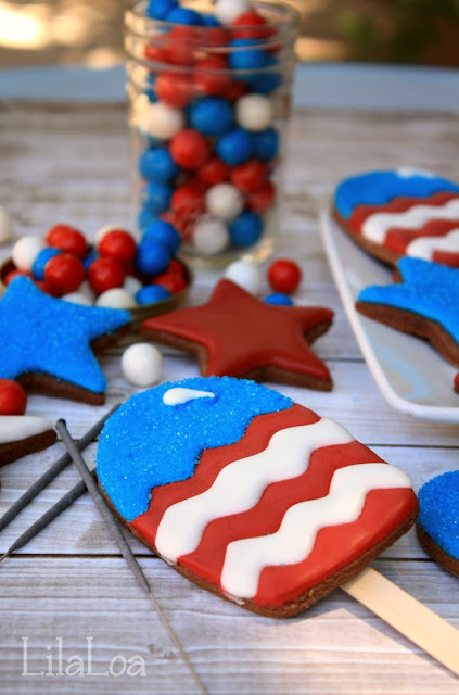 A Perfect Platter of Patriotic Popsicles and...umm... stars.