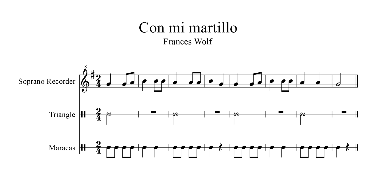 música: Con mi martillo.