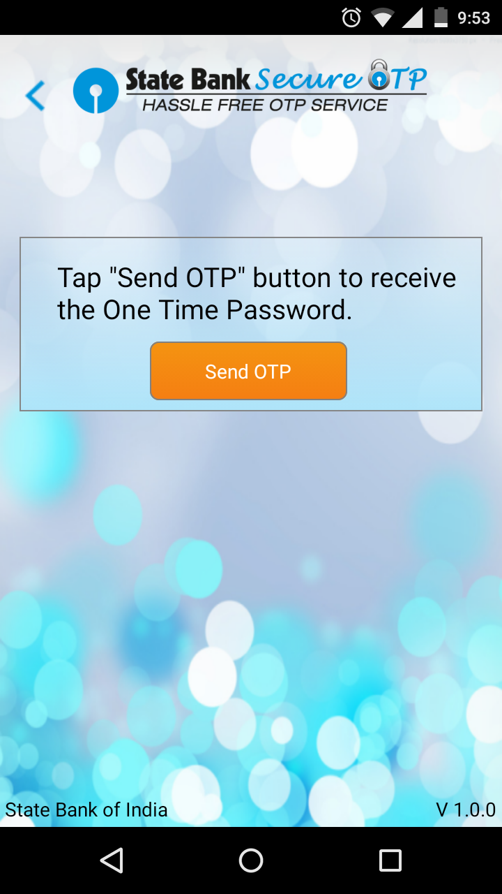 App Review | SBI Secure OTP : A secure way to generate One Time ...