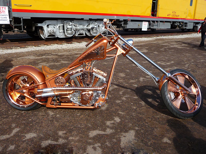 Copper Chopper Custom Motorcycle by Paul Yaffe