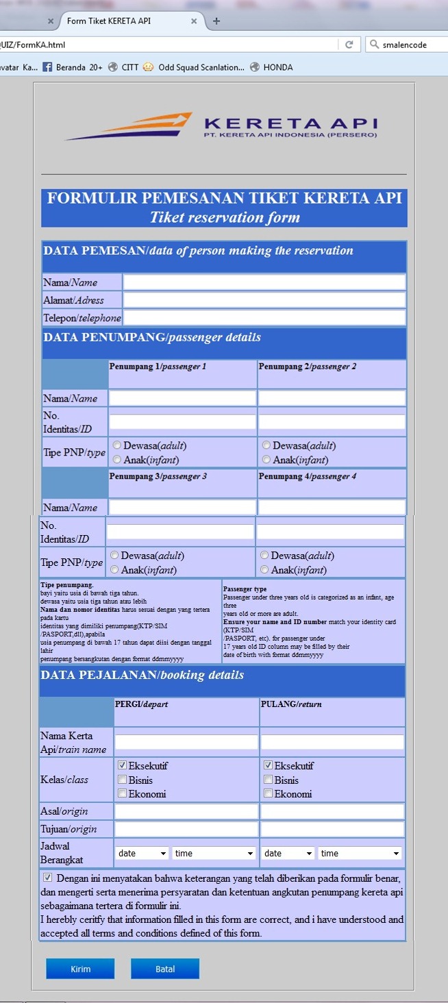 PEMOGRAMAN WEB 1 (membuat formulir dengan HTML dan CSS) | COLLEGE GIRL