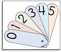 Kindergarten Lifestyle: Number Fans Freebie