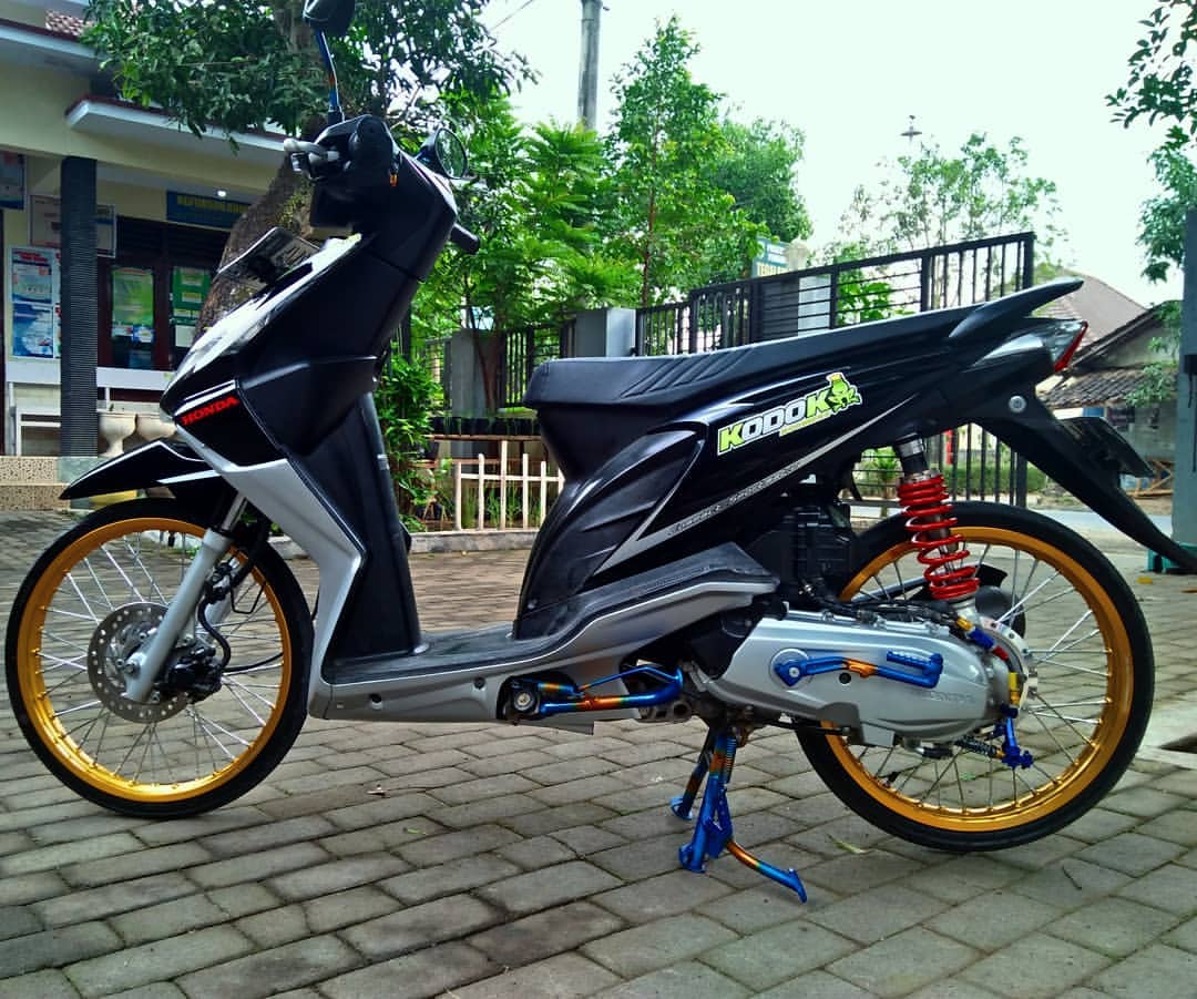 80 Foto Modifikasi Motor Beat Karbu Simple & Extream