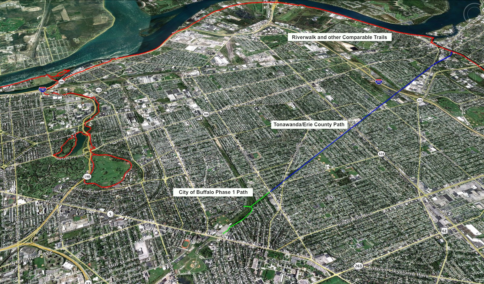 Views of Buffalo: Alternate Vision for Rails to Trails Project in North ...