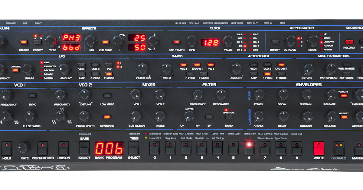 MATRIXSYNTH: Dave Smith Instruments Begins Shipping OB-6 Desktop Analog ...