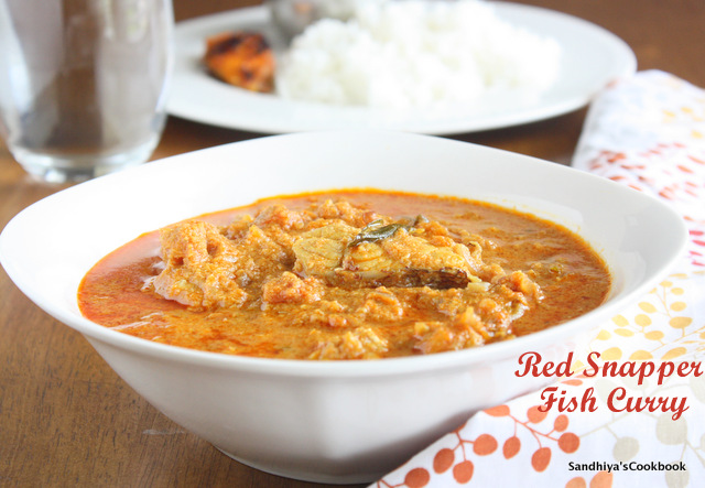 Sandhiya's Cookbook: Red Snapper Fish Curry | Sankara Meen Kuzhambu ...