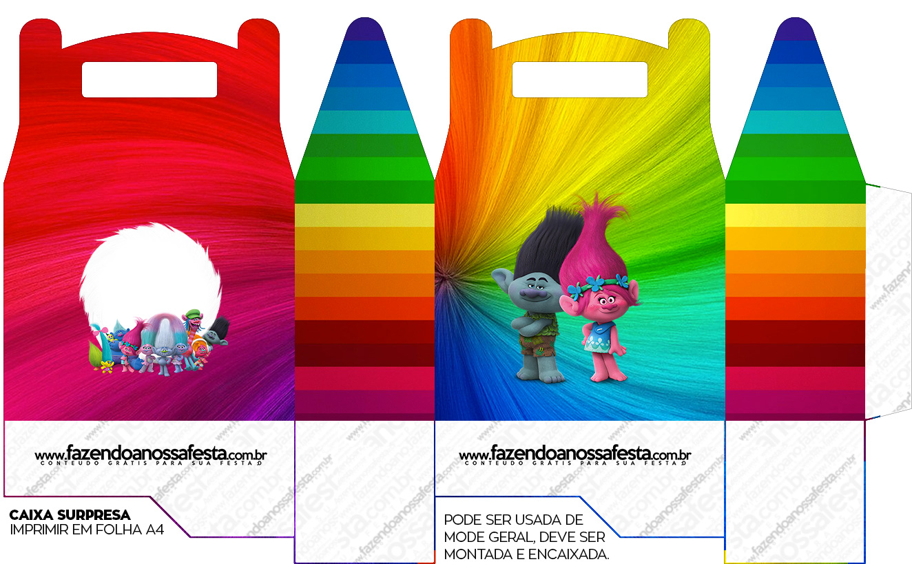 Trolls: Free Printable Boxes. - Oh My Fiesta! in english