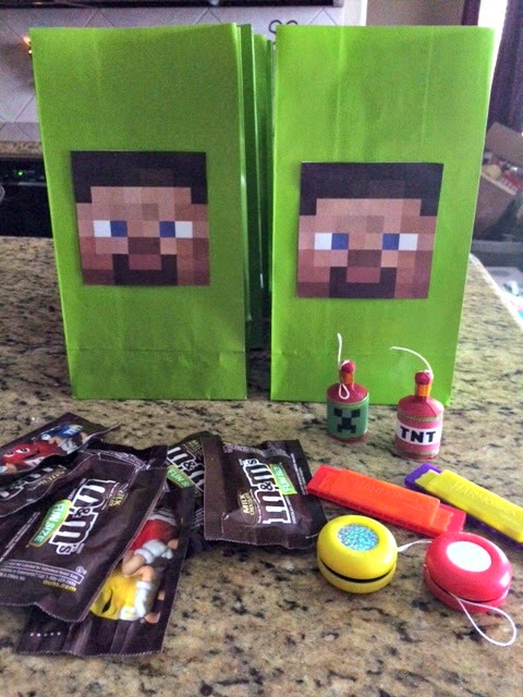 I saw that going differently in my mind...: Updated Minecraft goodie bags