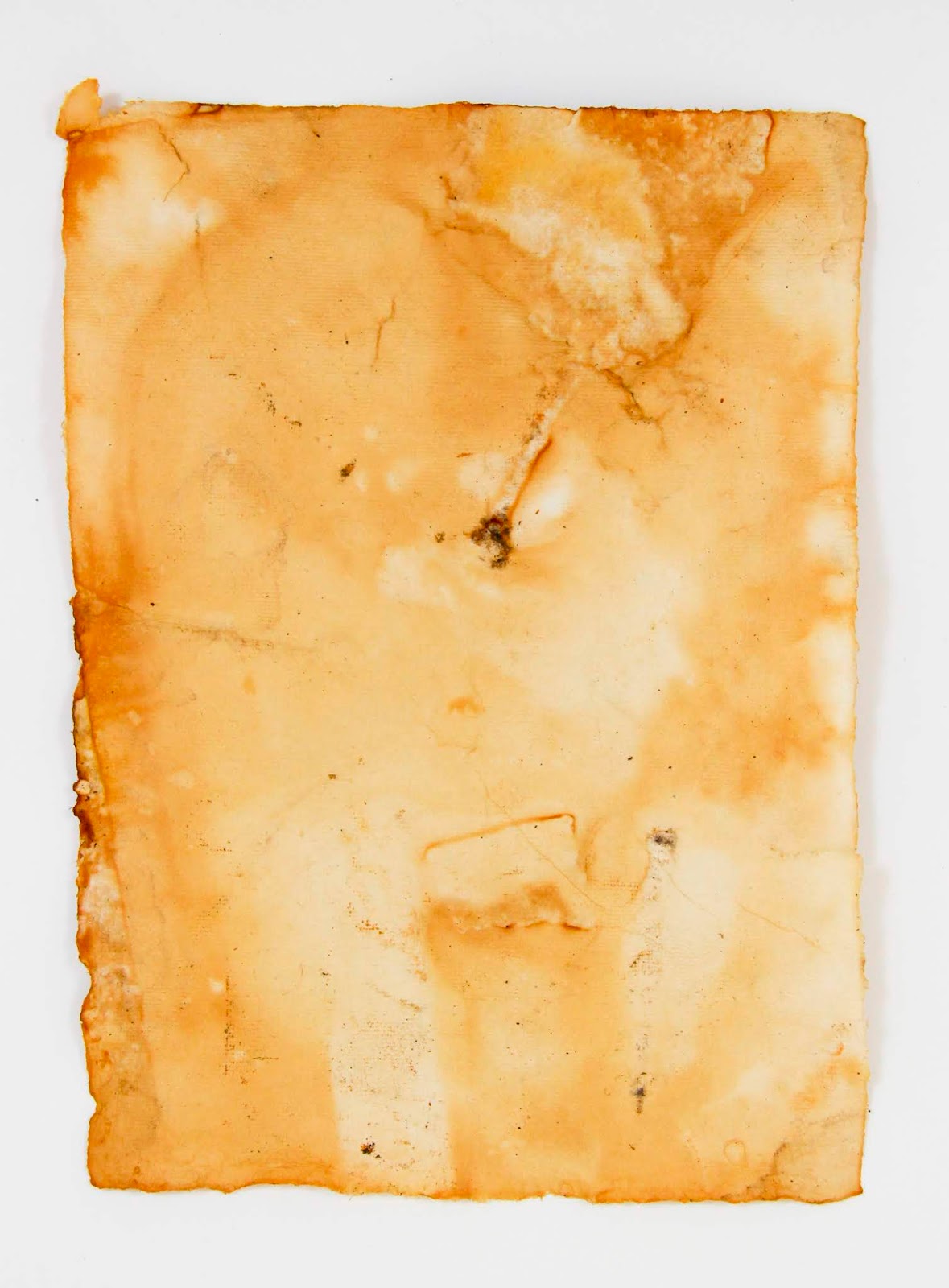 Rust Dyeing on Paper