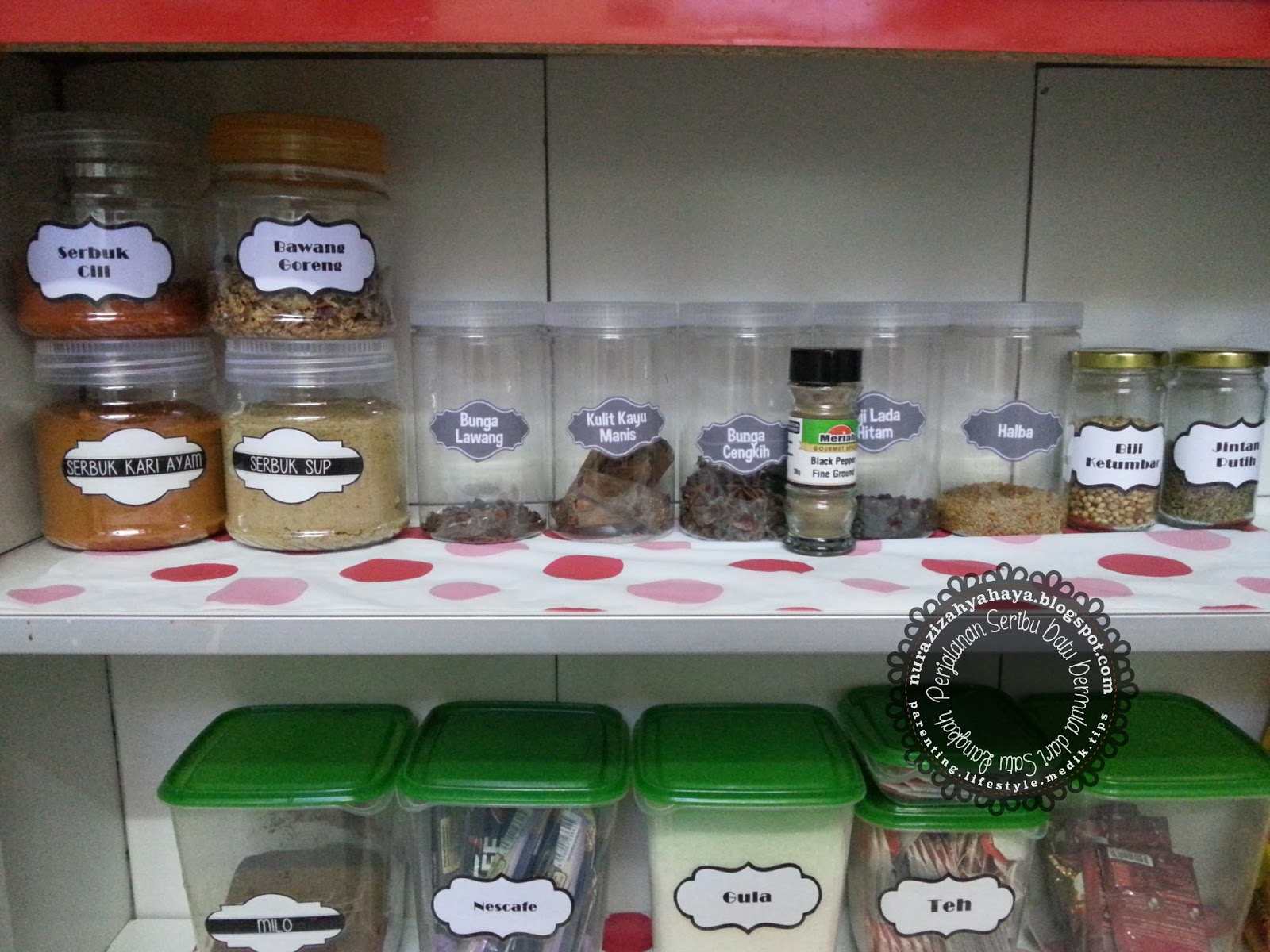DIY Label Botol Rempah - Cik Azizah