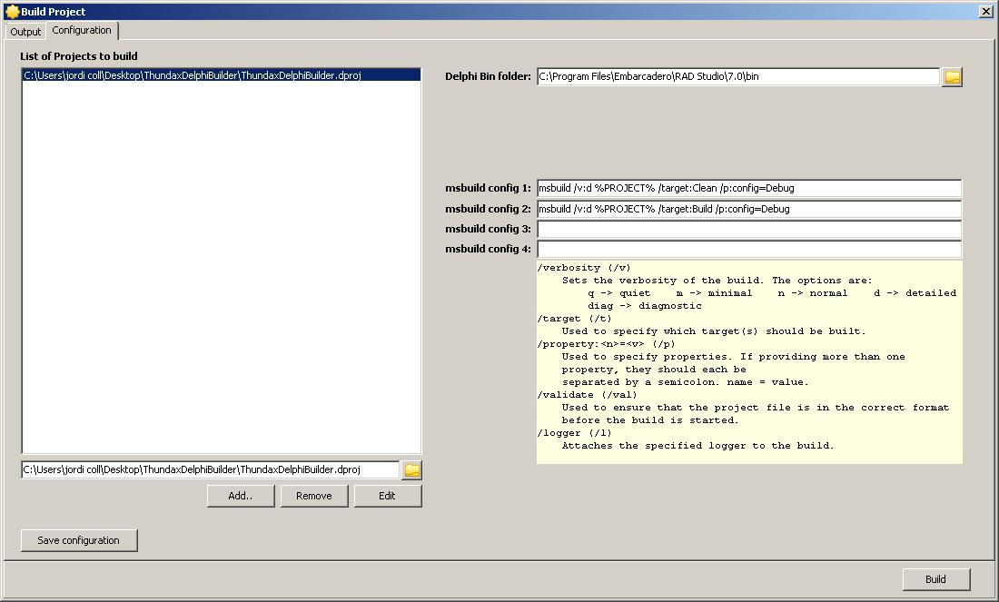 Delphi Msbuild