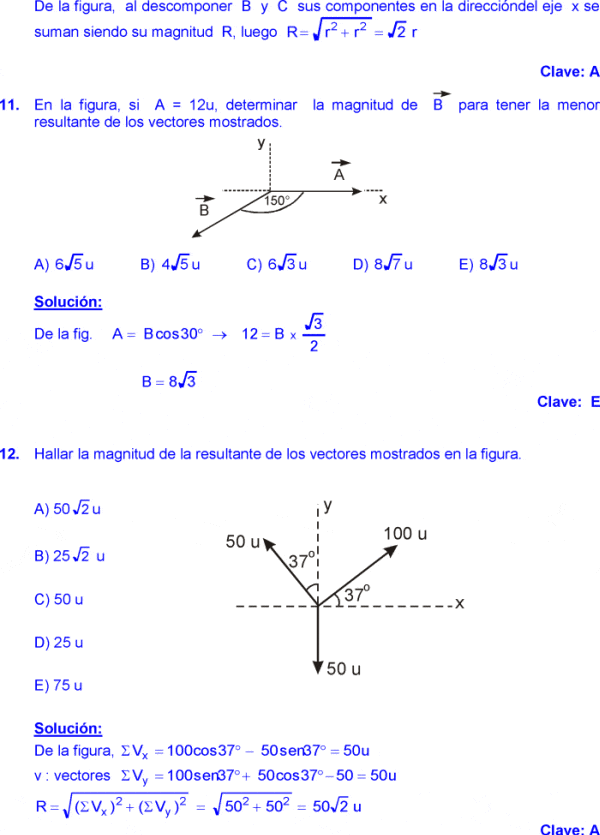 EJERCICIOS DE VECTORES RESUELTOS PDF