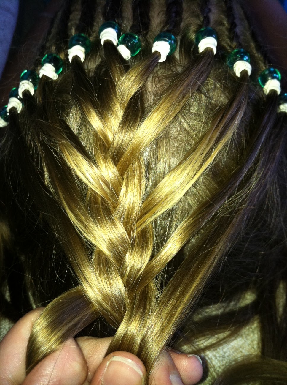 Crazy hair mania: French braid from cornrows!