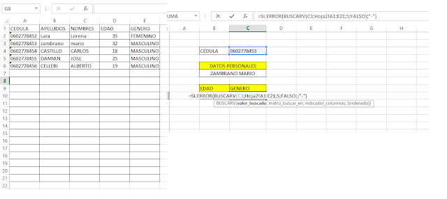 Portafolio Excel: Funciones de Búsqueda y Referencia