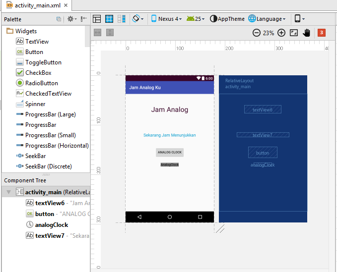 Tiga Bersaudara: Cara Membuat Jam Analog Pada Android Studio