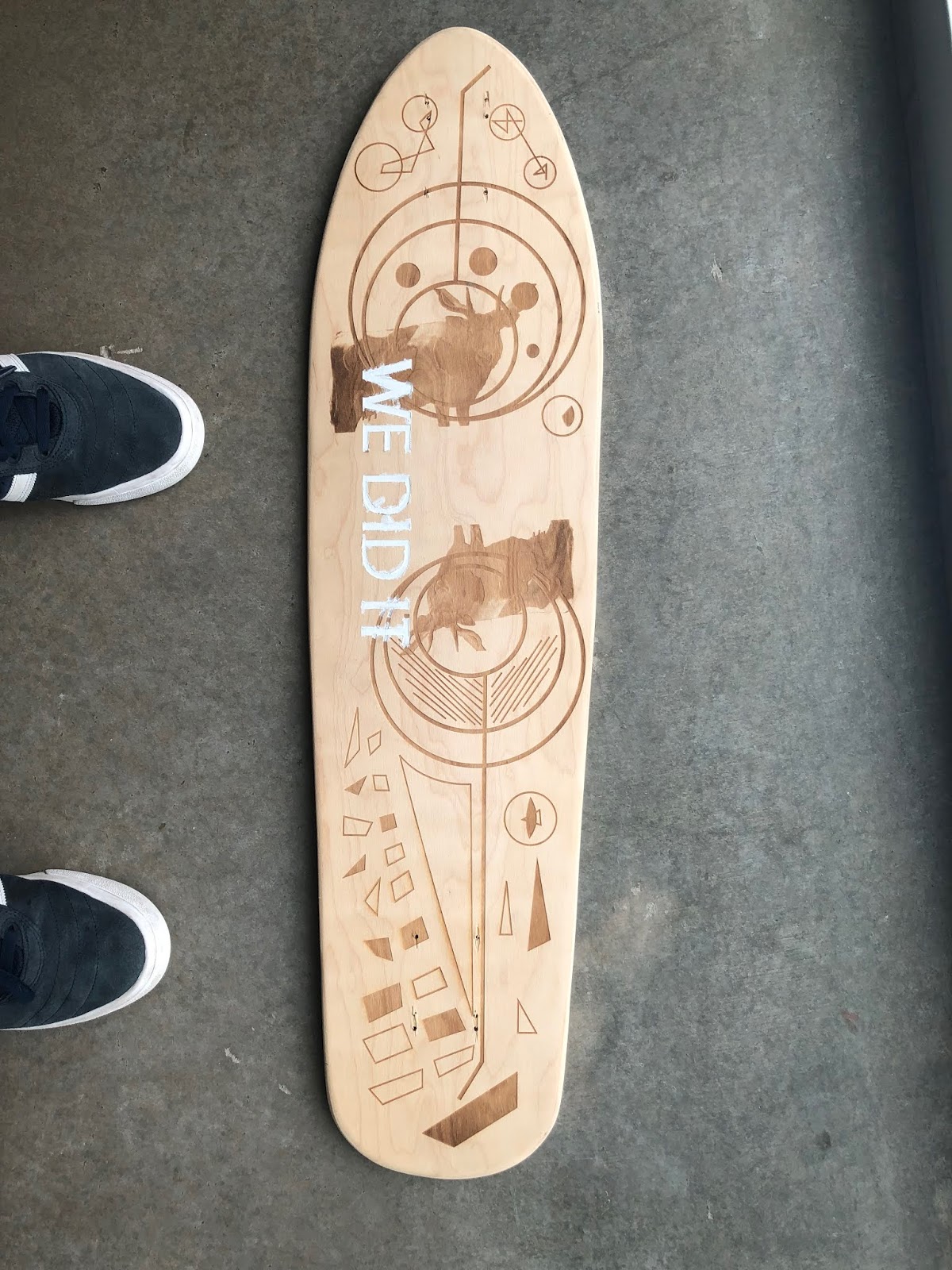 ATEC-FAB UTDallas : Ryland Smith Week 12 Laser Engrave Skateboard