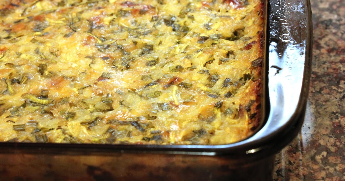 Zucchini rice casserole