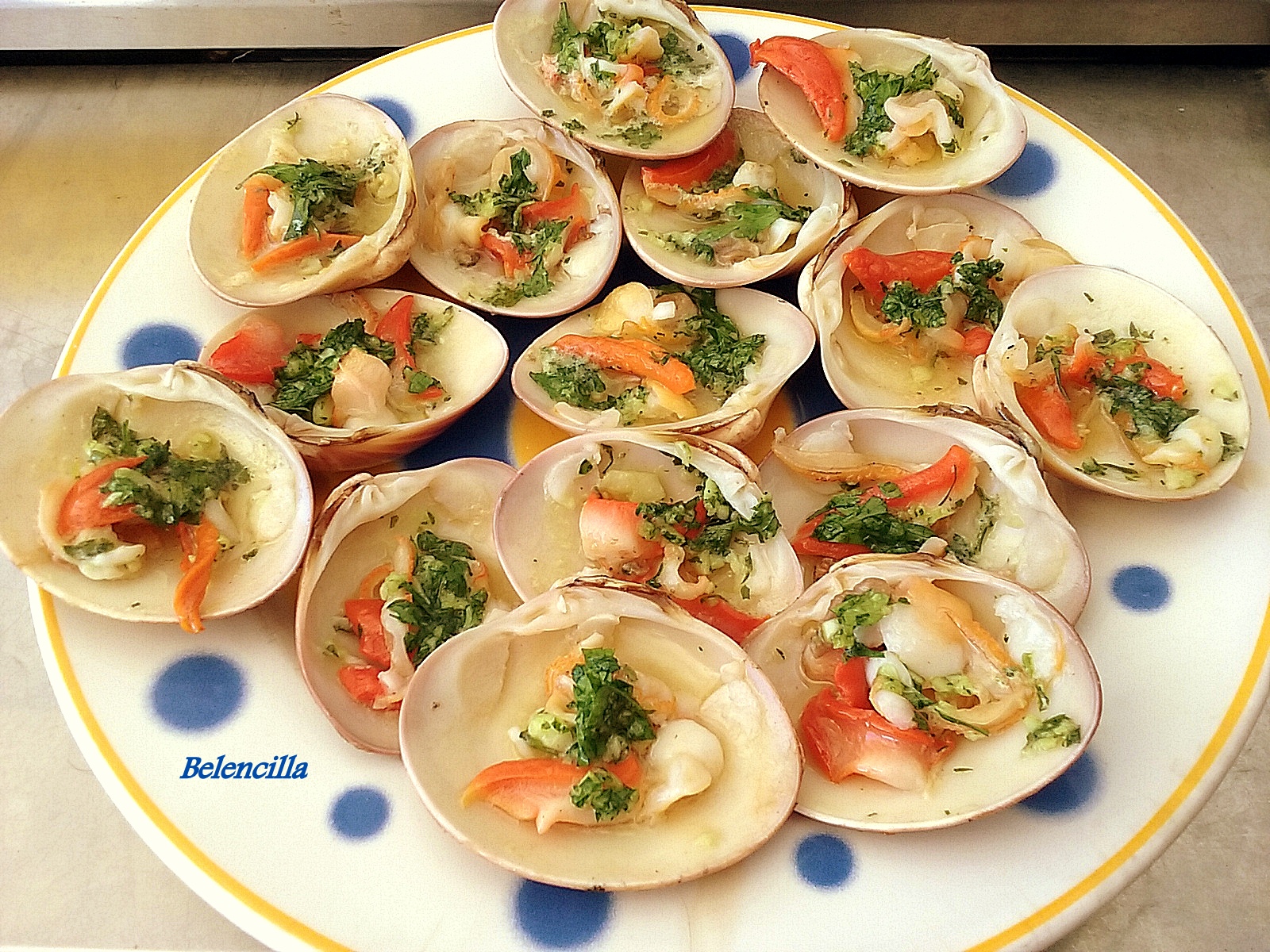 Conchas finas a la plancha