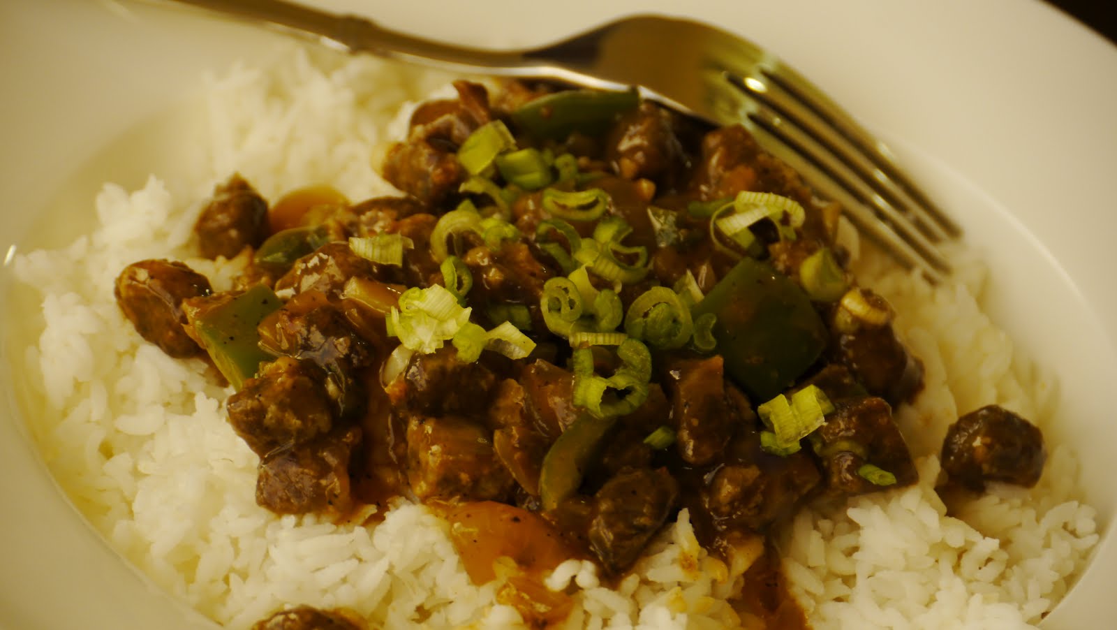 My little cake factory: Chinese rice and beef dish