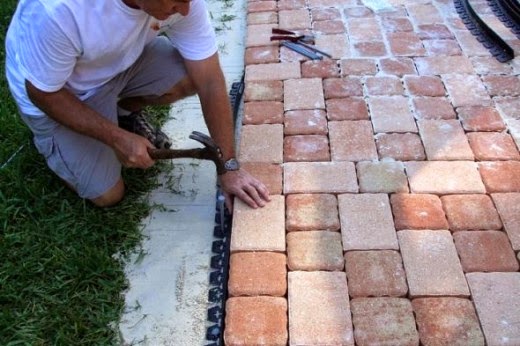 Julie Ann Brady : Blog On: How to Create a Patio with Stone Pavers - A ...