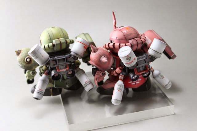 Gundam Family: SD Zaku II Super Back Pack Custom Build