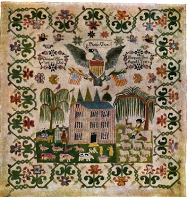 Eye For Design: Decorating with Samplers.......Handstitched Heirlooms