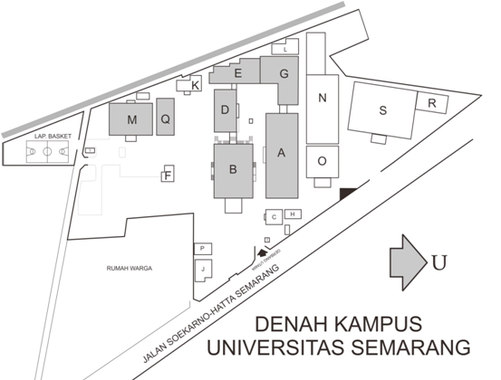 Denah Kampus USM UNISSULA IKIP PGRI Semarang