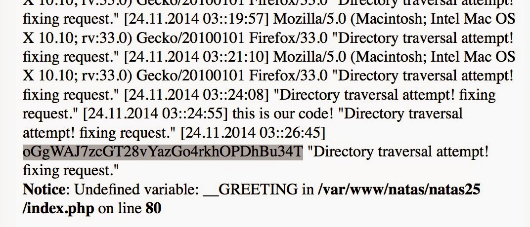 Security Writeups: Natas 25