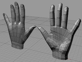 Hand topology - modelling, texturing, rendering, animation tutorial