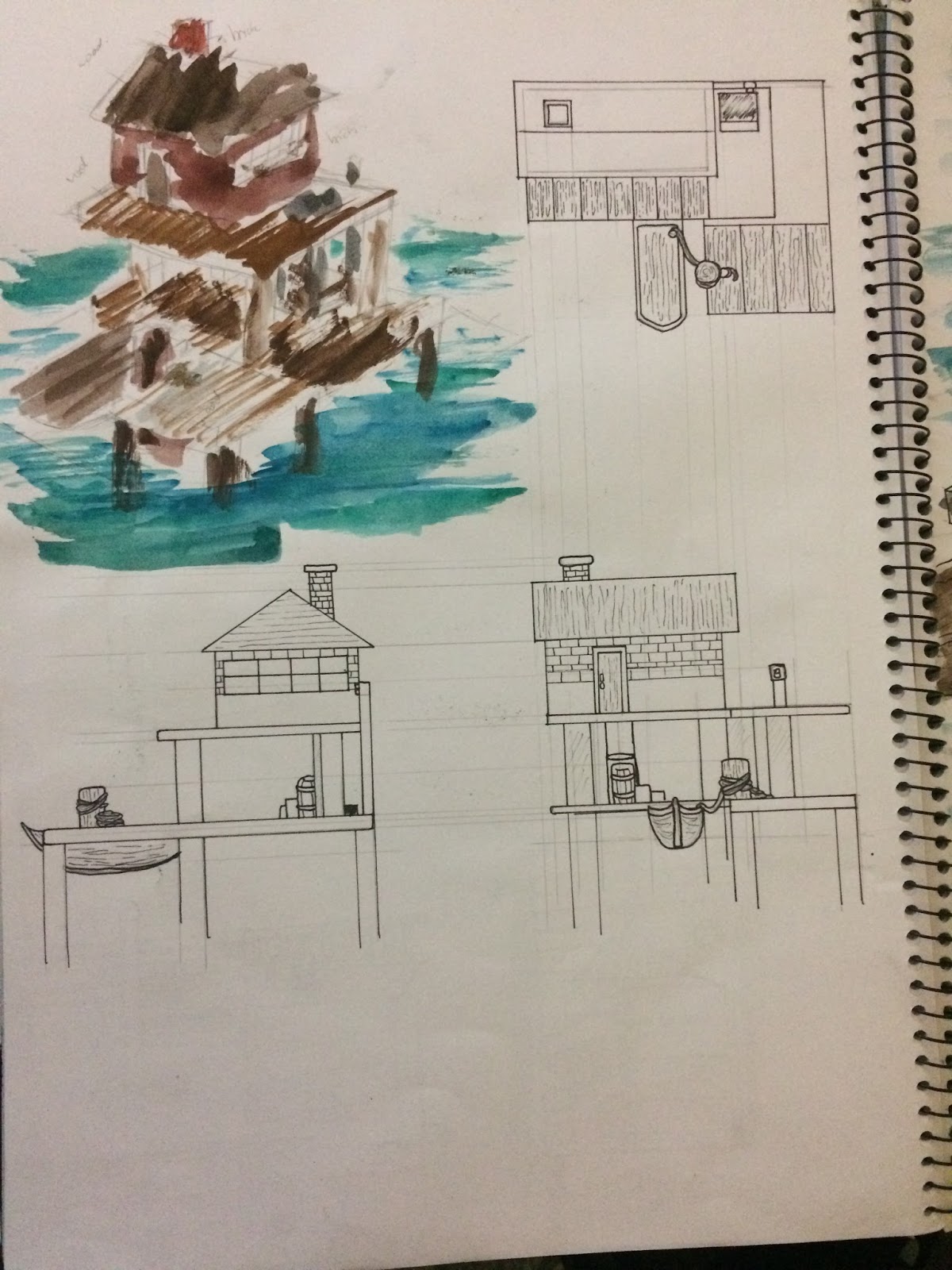 3D Generalist/Animation Blog: Visual Arts Wk6 - Orthographic Drawings ...