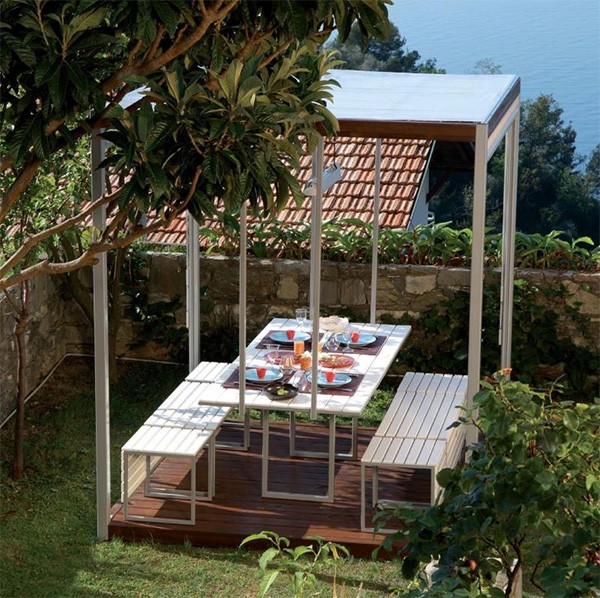 Minimalist Patio Gazebo Design for Garden ~ Patio Gazebo Design Ideas