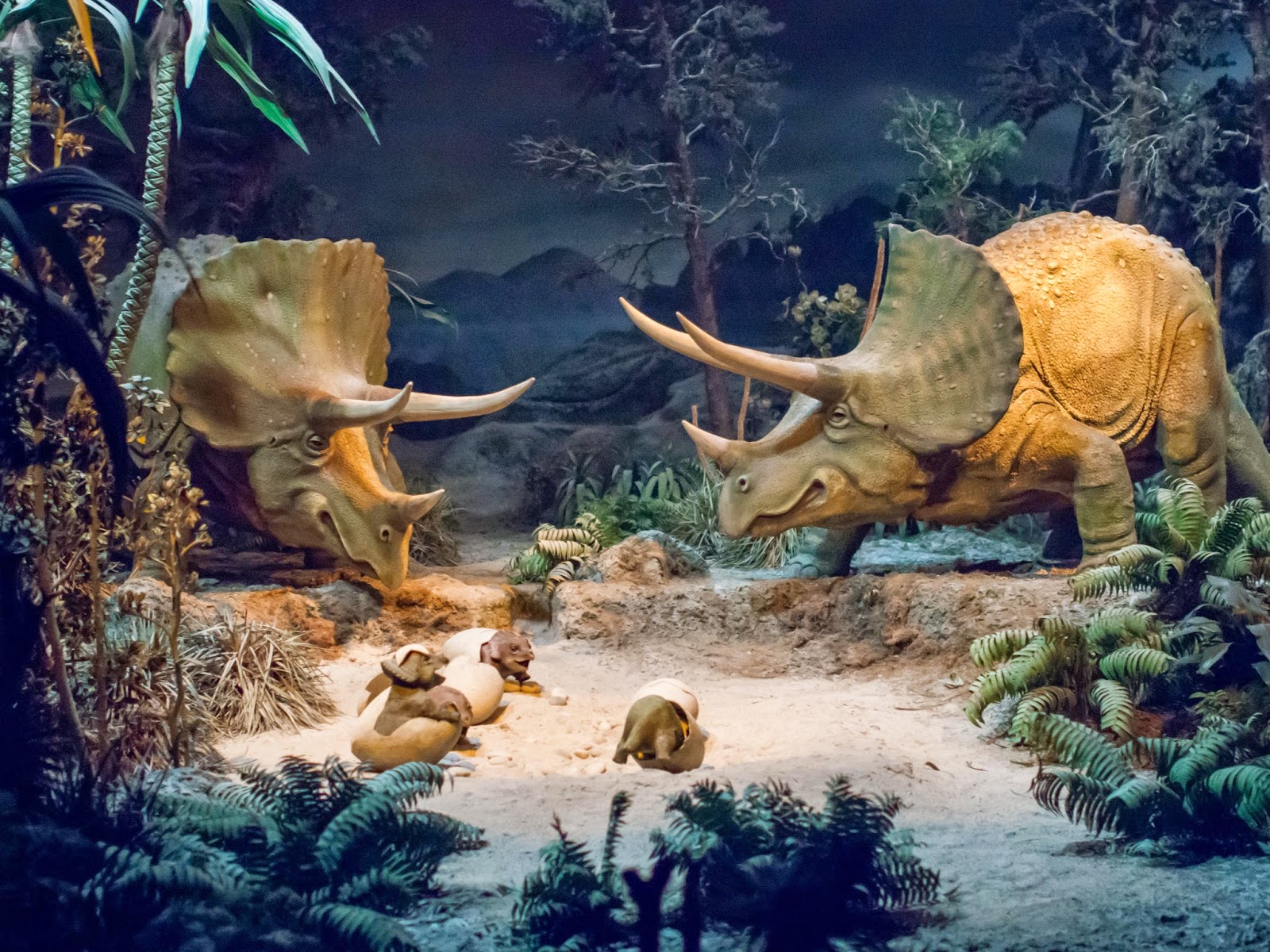 MickeyPhotos: Dinosaurs on the Disneyland train ride