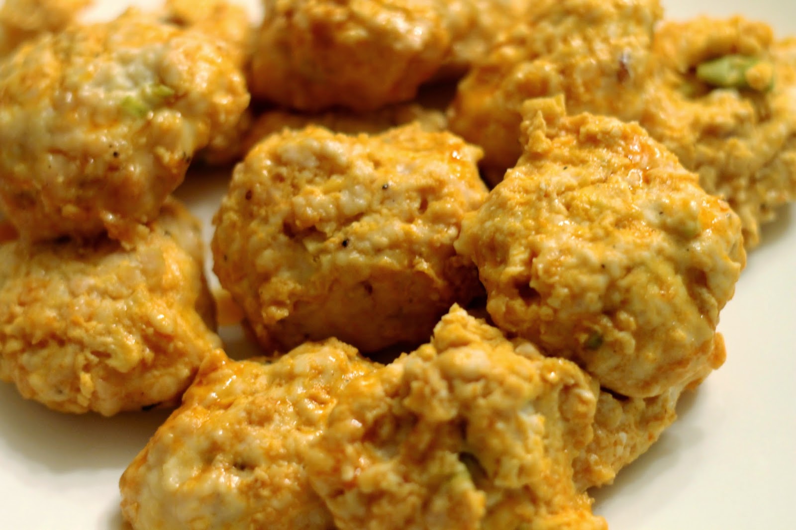 Buffalo Chicken Meatballs with Jalapeno Ranch