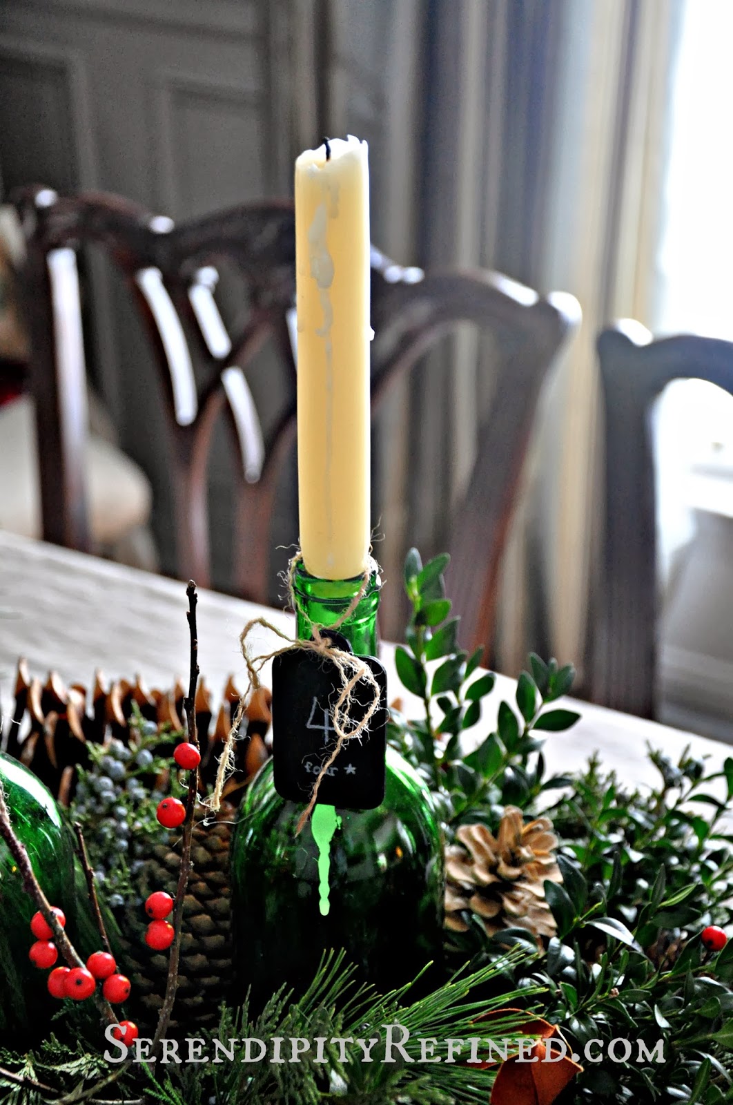 Serendipity Refined Blog: Simple, Rustic Advent Wreath
