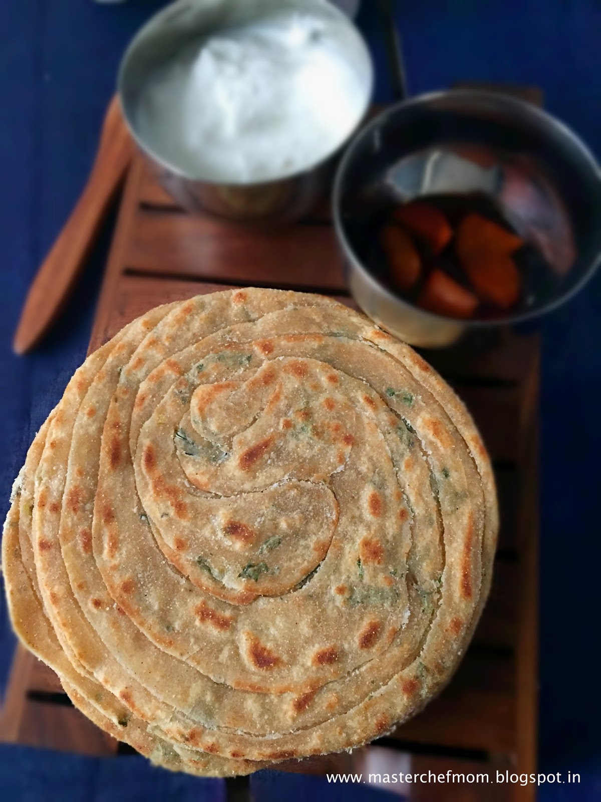 MASTERCHEFMOM: Lachha Paratha | Lachha Paratha with Pudina( Mint Leaves ...
